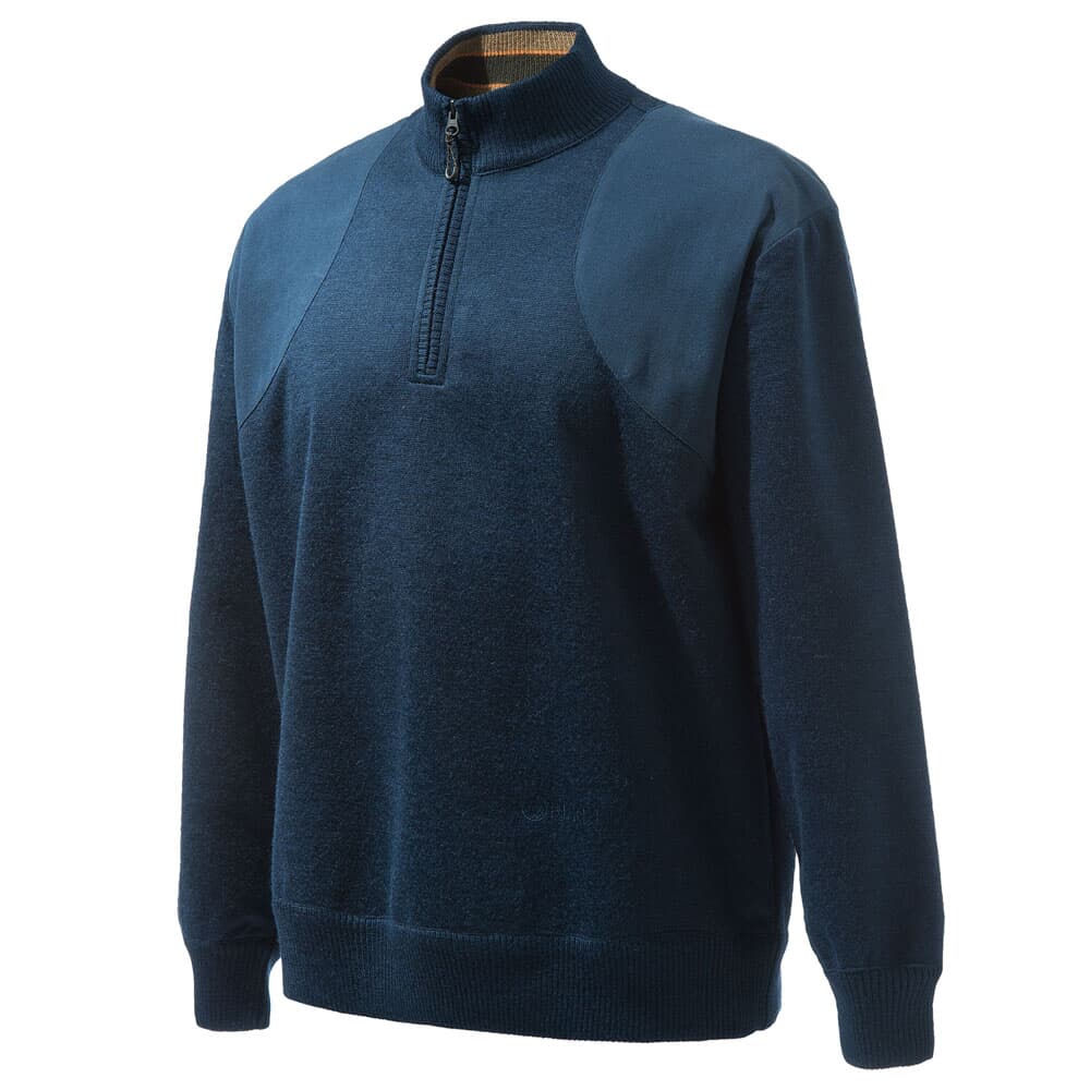 Beretta Honor Windstop Quarter-Zip Sweater Blue Total Eclipse Small PU511T16560504S For Sale ...