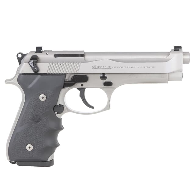 Beretta 92FS Brigadier 9mm 4.9" Bbl Inox SA/DA 15rd Pistol J92F560M For ...