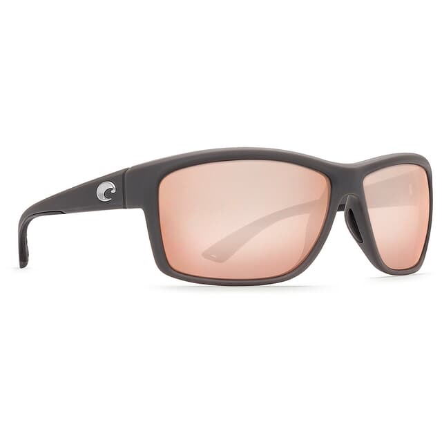 Costa Mag Bay Matte Gray Frame Sunglasses w/ Copper Silver Mirror 580P ...