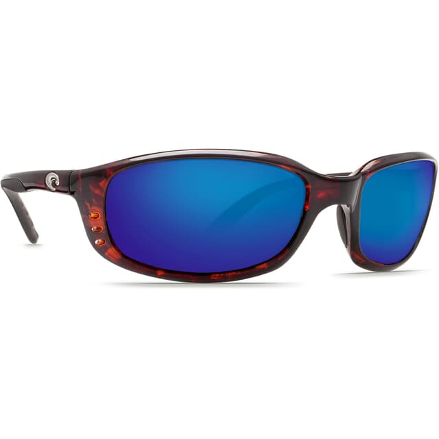 Costa Brine Tortoise Frame Sunglasses w/Blue Mirror 580G Lenses 06S9017 ...