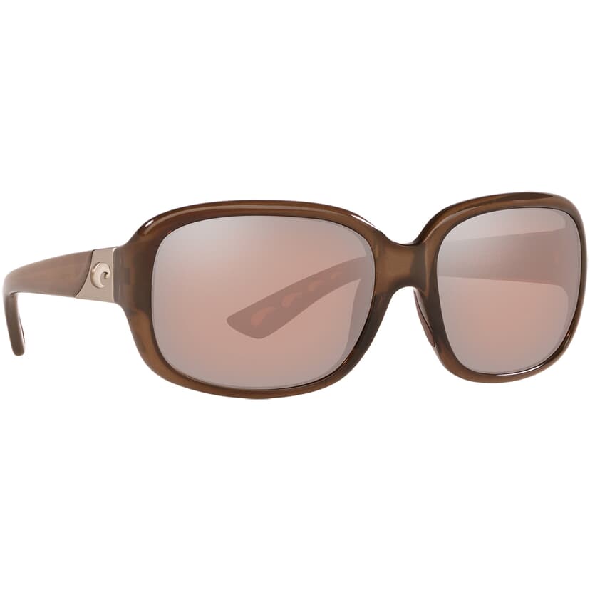 Costa Gannet Shiny Taupe Crystal Frame Sunglasses w/ Copper Silver ...