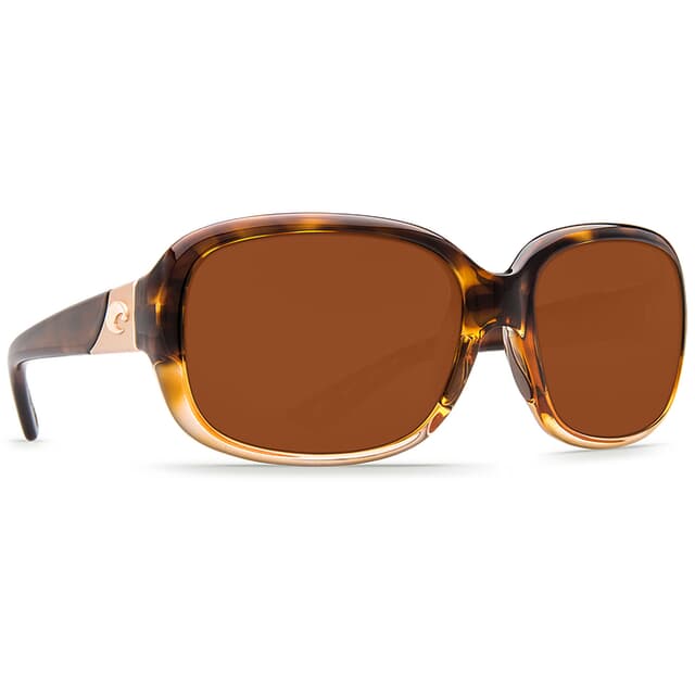 Costa Gannet Shiny Tortoise Fade Frame Sunglasses w/ Copper 580G Lenses ...