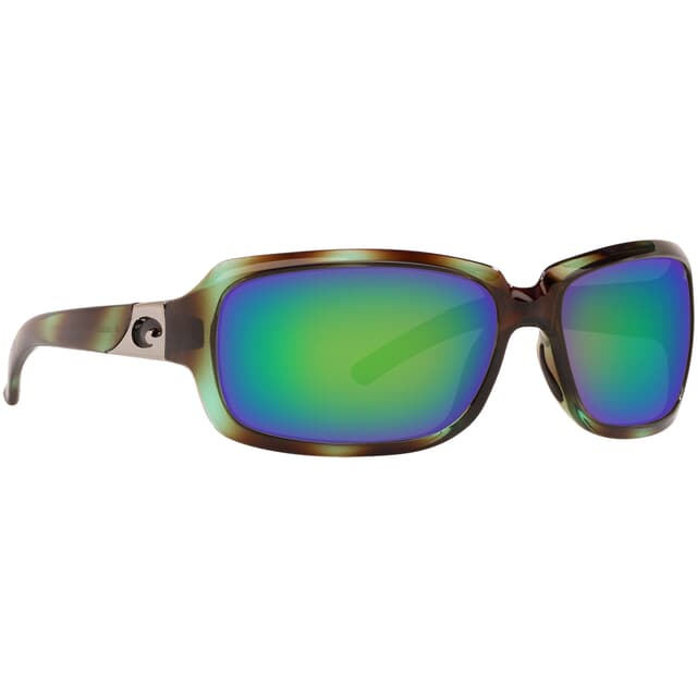 Costa Isabela Shiny Seagrass Frame Sunglasses w/Green Mirror 580P ...