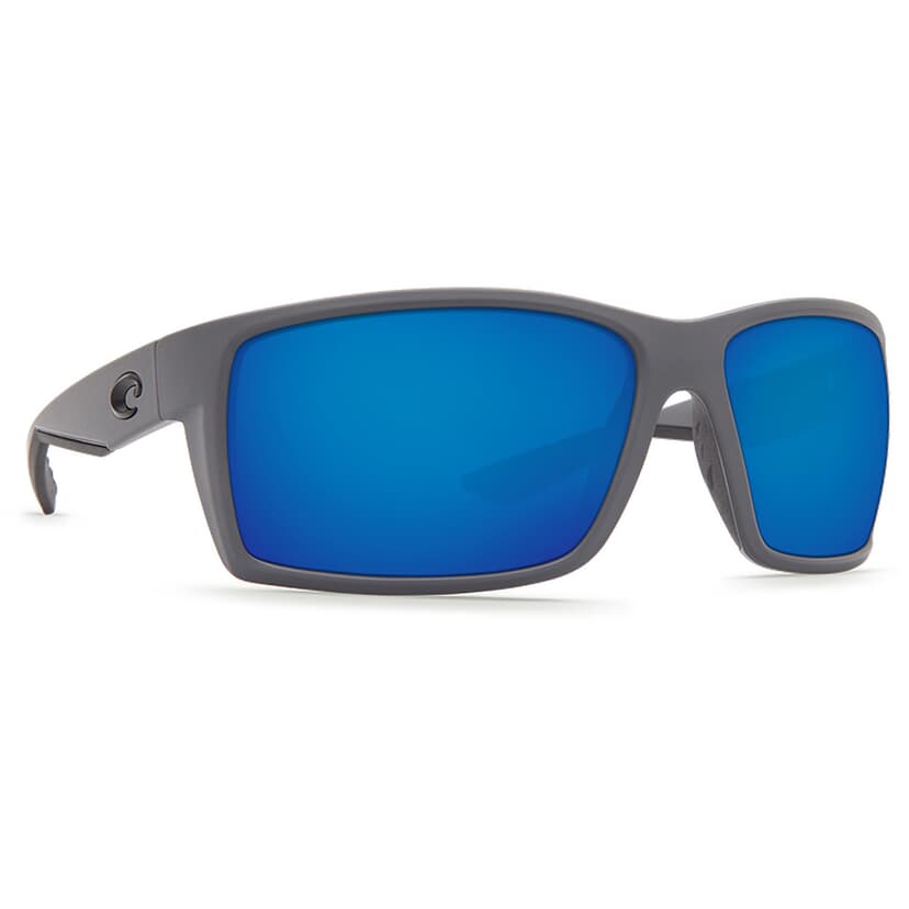 Costa Reefton Matte Gray Frame Sunglasses w/Blue Mirror 580G Lenses ...