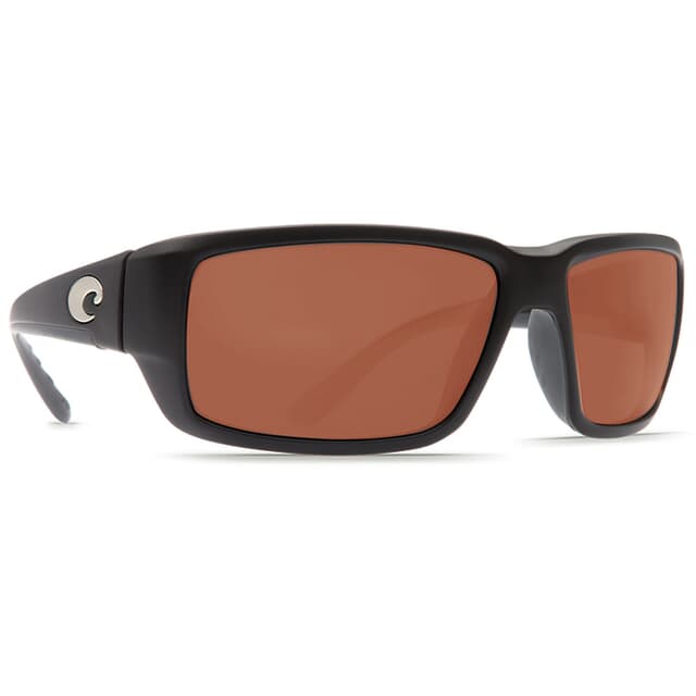 Costa Fantail Matte Black Global Fit Frame Sunglasses w/ Copper 580G ...