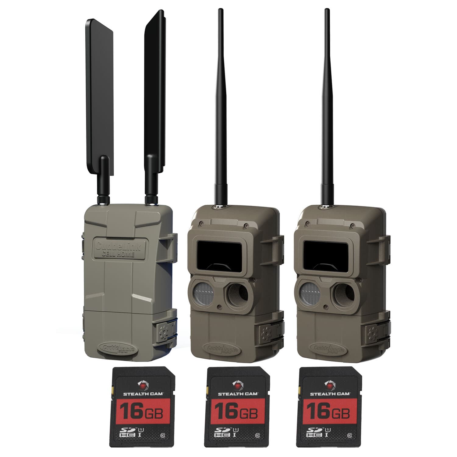 Cuddeback CuddeLink L Series 2+1 Starter Kit IR Flash AT&T-Verizon w/3pk SD Cards KT-001 For ...