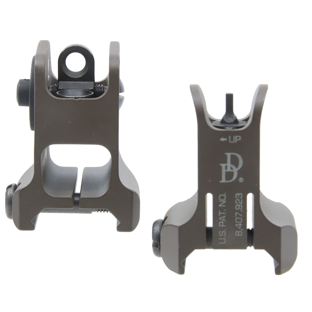 Daniel Defense Fixed Front/Rear Combo DD Milspec + Brown Iron Sights 19 ...