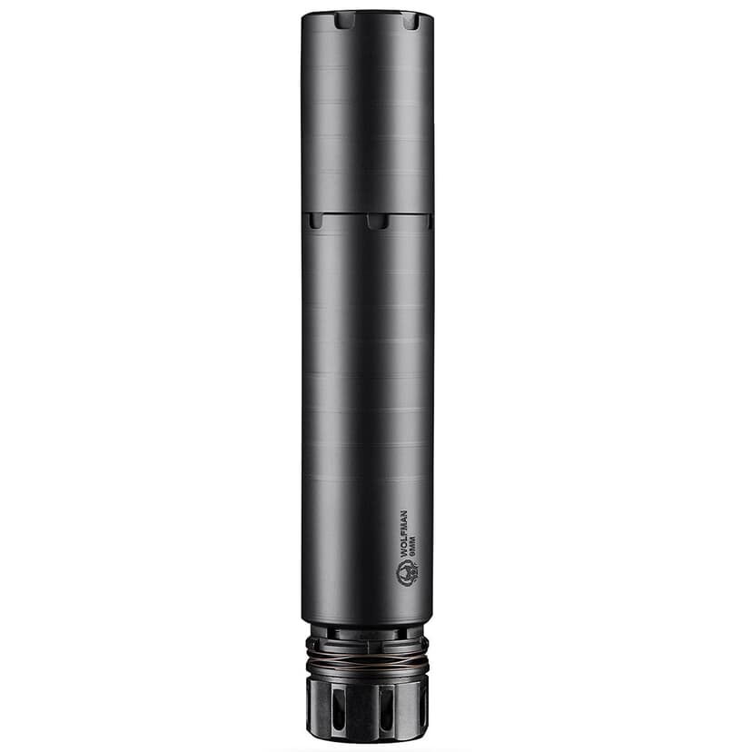Dead Air Wolfman Modular 9mm Subgun/Pistol Silencer w/Key Micro Adapter ...