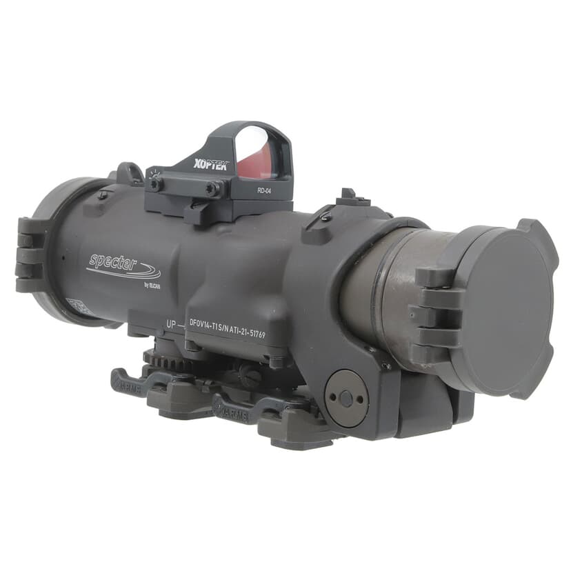 Elcan SpecterDR 1-4x 5.56mm FDE Riflescope w/Flip Covers, ARD, A.R.M.S ...