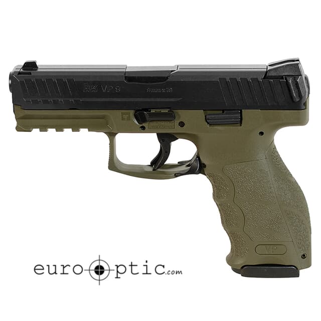 Heckler Koch VP9 9mm OD Green 15rd Pistol M700009GR-A5 | Flat Rate ...