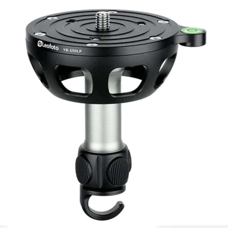 Leofoto 100mm Long Handle, 3/8" Threaded Leveling Half-Ball Adapter YB-100LP For Sale - EuroOptic