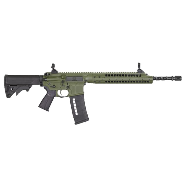 LWRC SIX8 A5 6.8 SPC 16.1" 1:10" 5/8x24 Bbl OD Green Rifle SIX8A5RODG16 ...