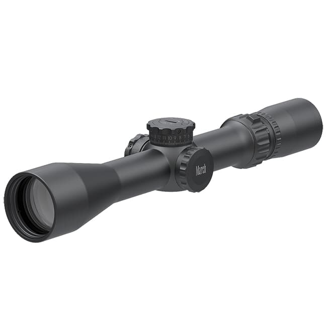 March Compact Tactical 2.5-25x42 Di-plex Reticle 1/4MOA Riflescope ...