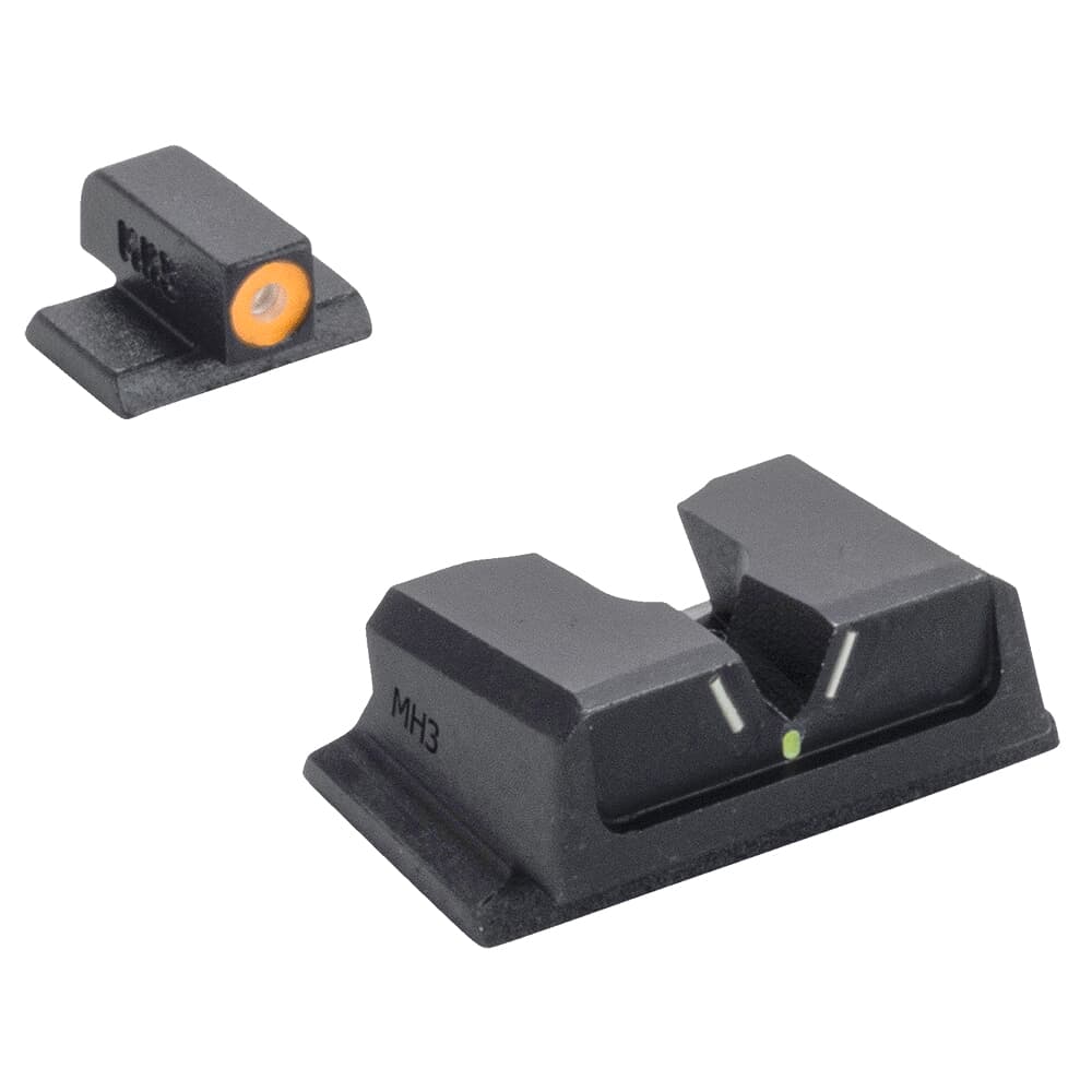 Meprolight Hyper-Bright V-Sight S&W M&P Full-Size/Compact Orange Ring ...