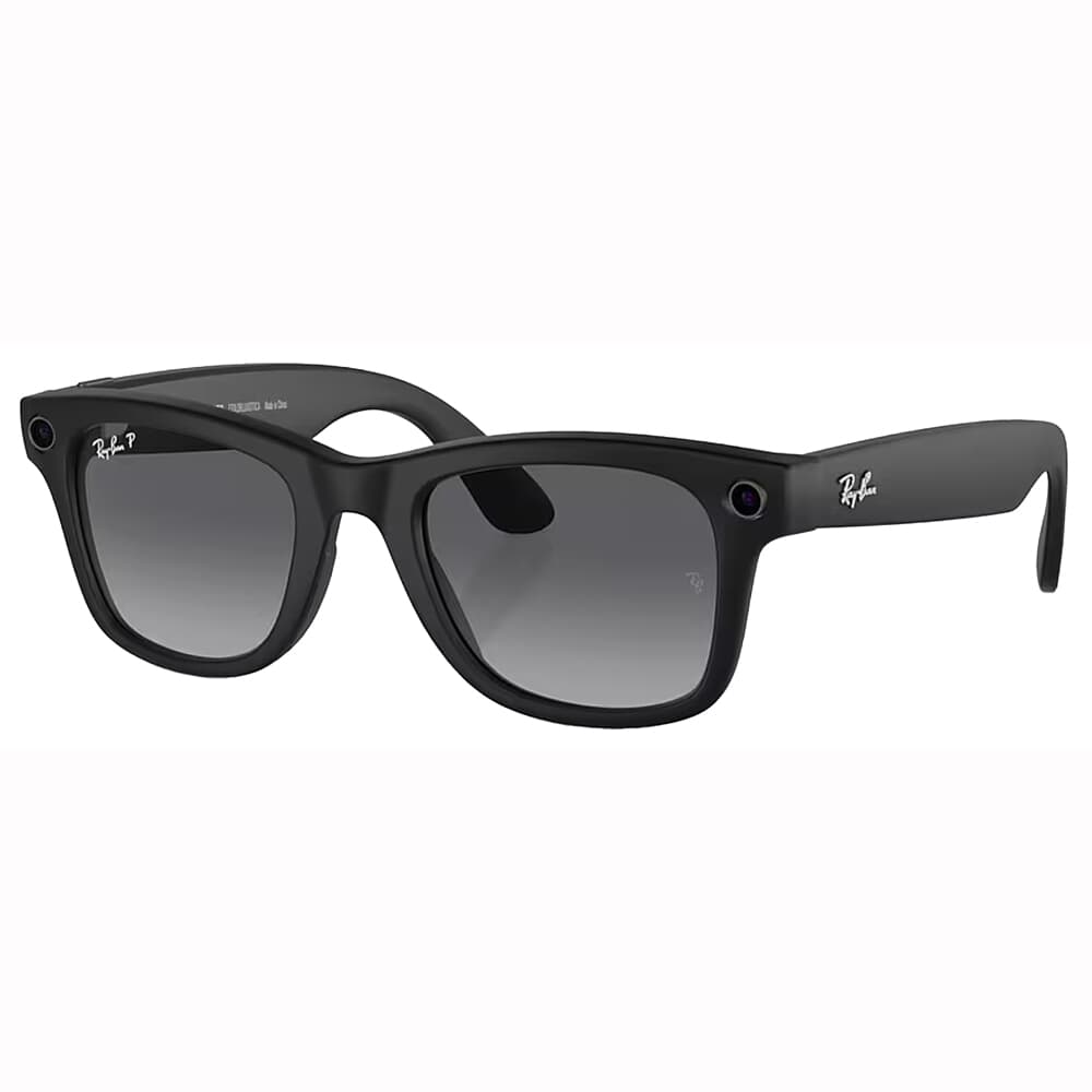 Ray-Ban Meta Wayfarer Matte Black Polar Gradient Graphite 0RW4006 ...