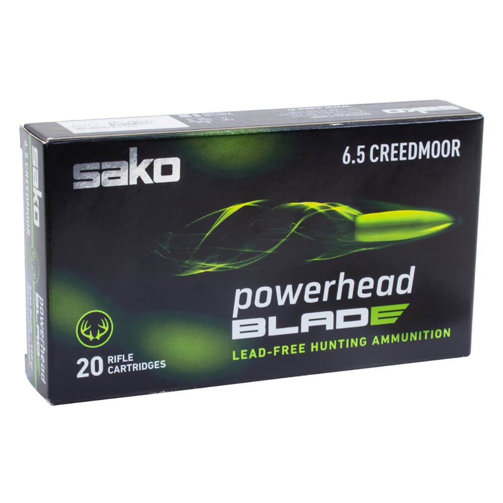 Sako PowerHead Blade 6.5 Creedmoor 120gr Ammunition 20/Box JAS-PHB65CM ...
