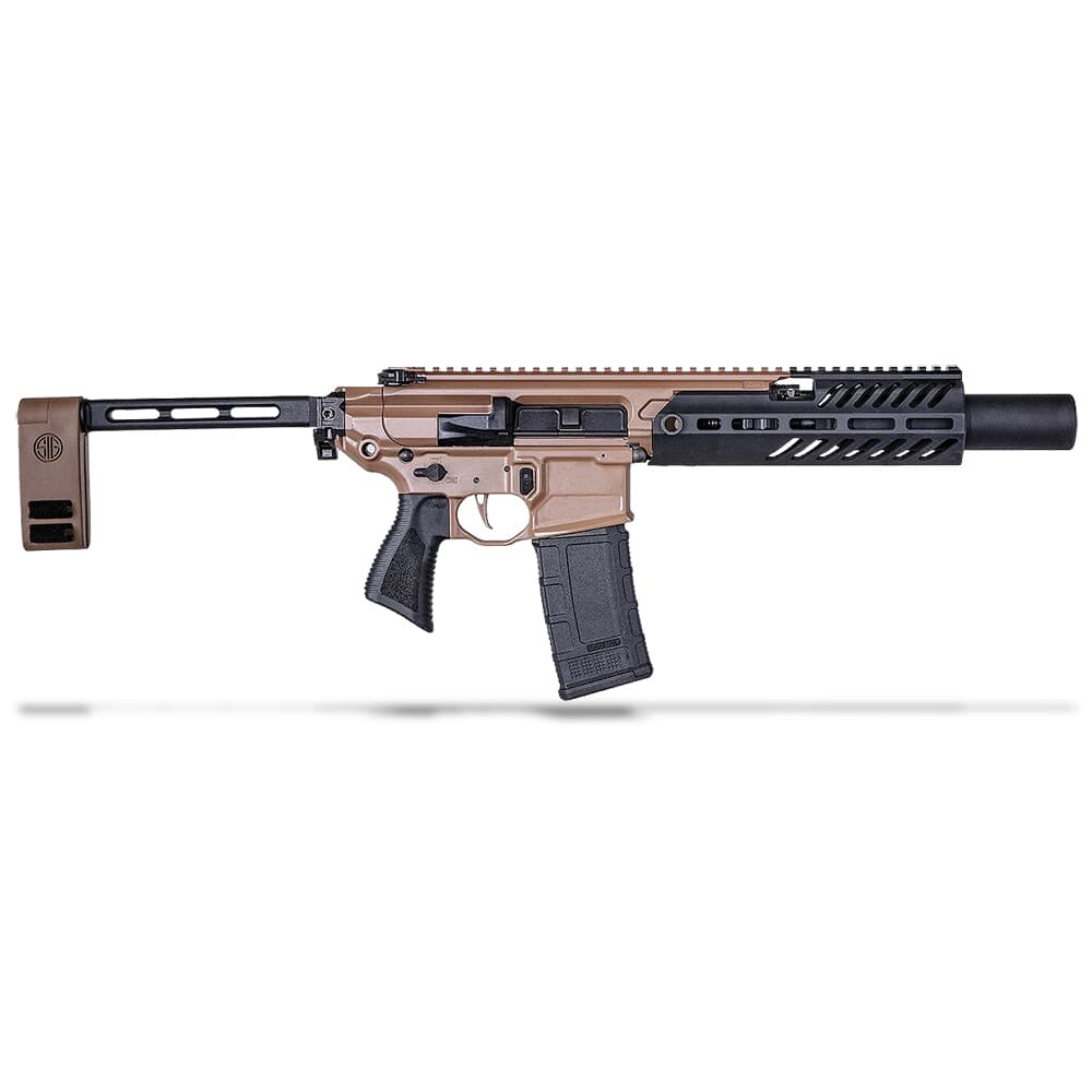 Sig Sauer SIG MCX, 300 Blk, Pistol, 5.5in, Canebrake Rattler, Blk/Coy, Semi, Fold Pcb, Al Km Sd ...
