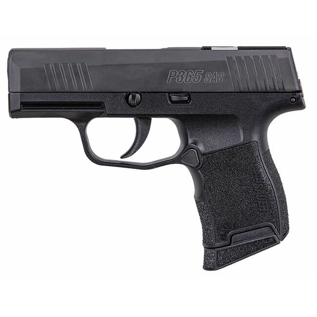 Sig Sauer P365 SAS 9mm Micro-Compact Black Pistol w/ (1) 10rd Flush ...