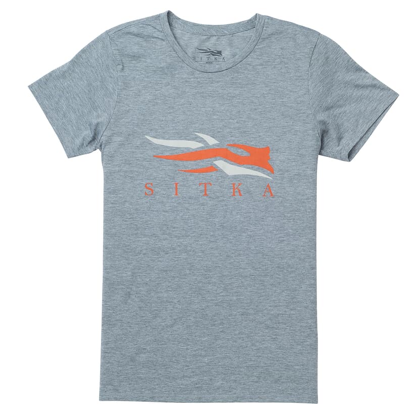 Sitka Womens Sitka Logo Tee SS Heather Grey Small 20105-HG-S For Sale ...