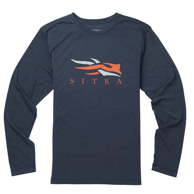 Sitka Sitka Logo Tee LS Eclipse Heather Small 20091-EH-S For Sale ...