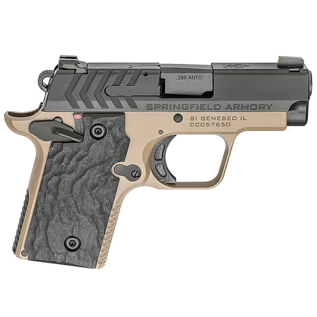 Springfield Armory 911 .380 ACP Desert FDE / Nitride Pistol (w/ 2 ...