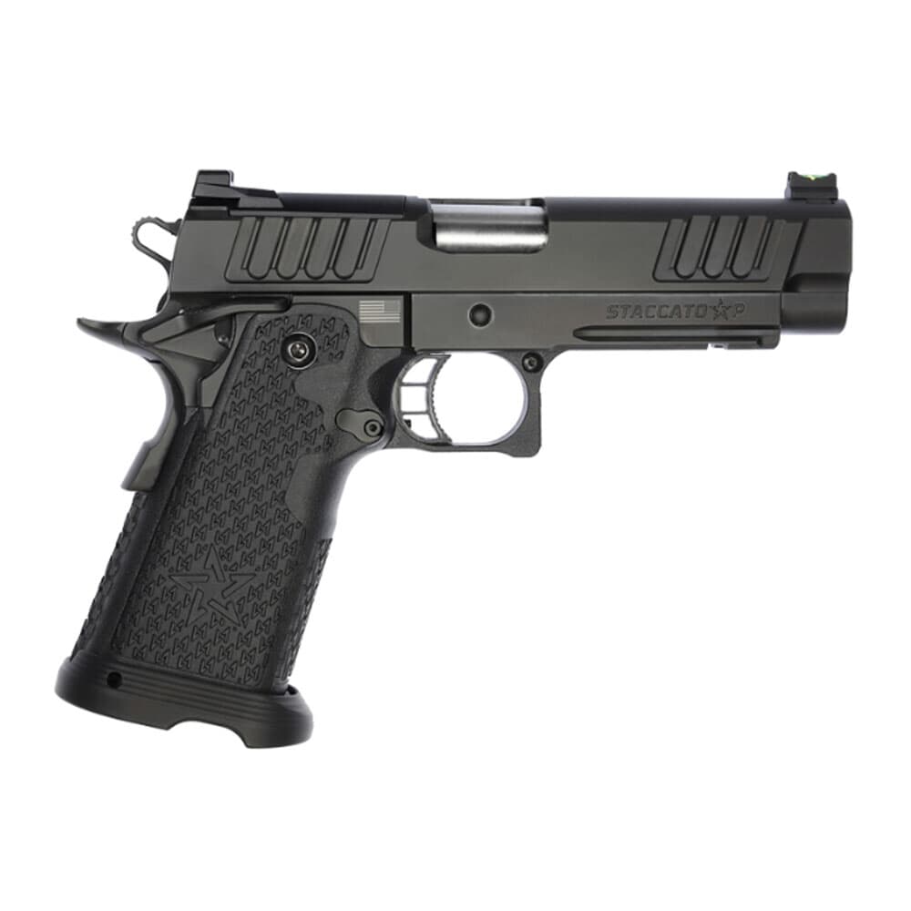 Staccato P Duty V2 9mm DLC/SS P Optic Ready Aluminum Frame Tac Texture ...