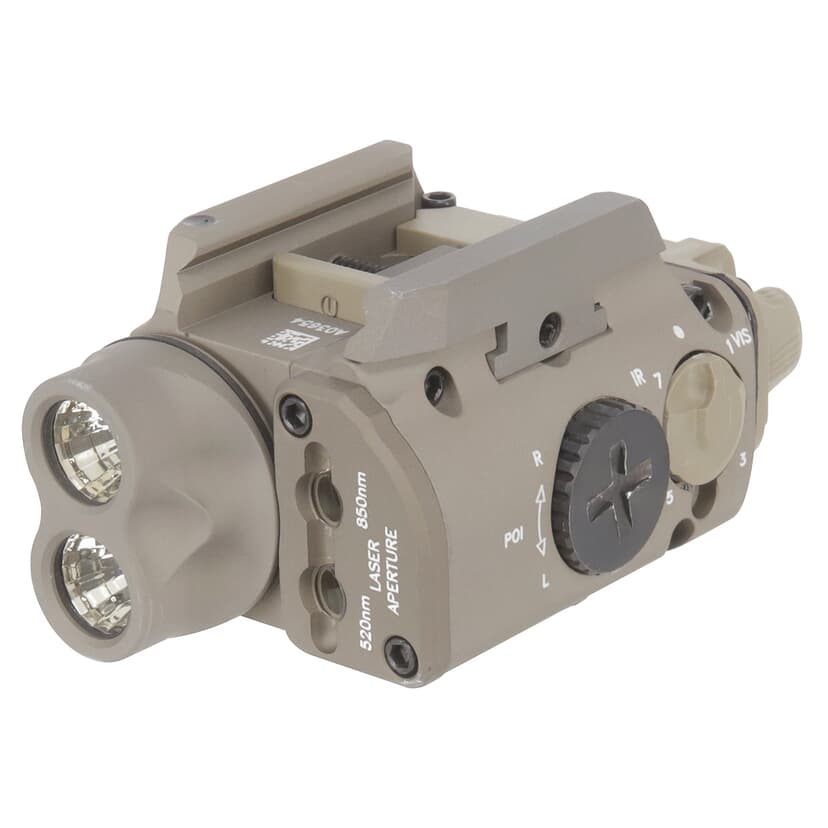 SureFire XVL2-IRC 400 LU/300mW IR Tan WeaponLight w/ 520nm Class IIIa ...
