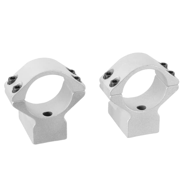 Talley 1" Tikka T3/T3X Med Silver Alloy Lt. Wt. Ring Base Combo S940714 ...