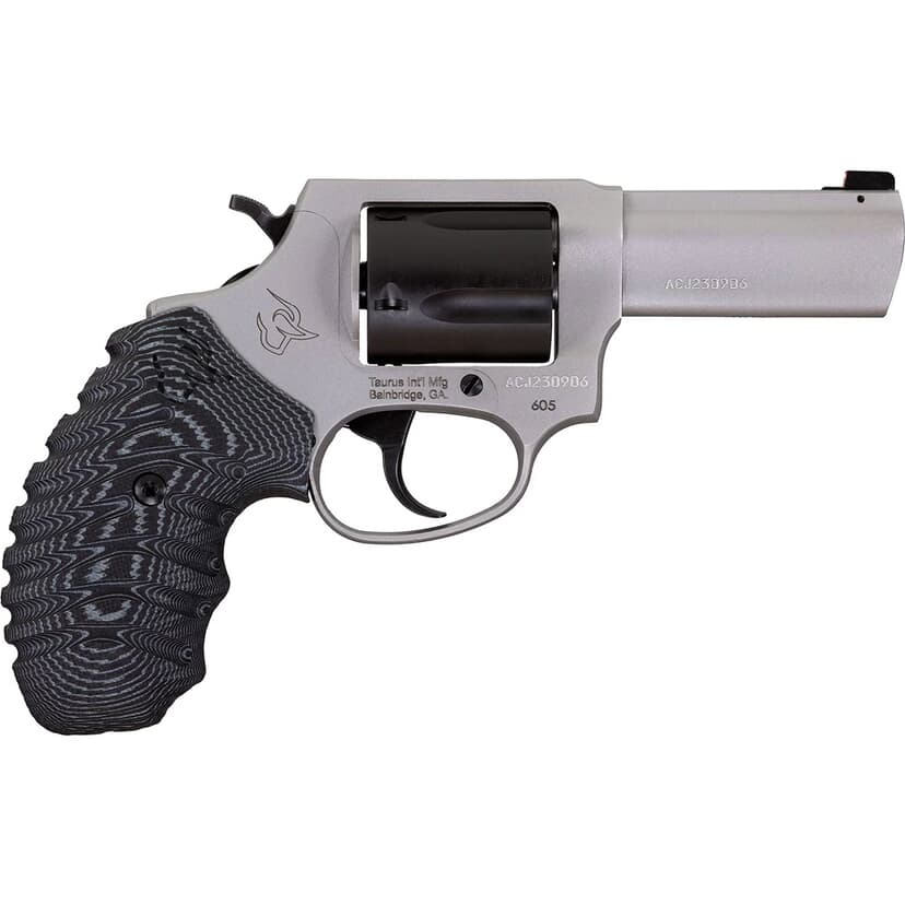 Taurus 605 .357 Mag 3" 5rd Mag SS Black Accent N.S. VZ Grip Revolver 2 ...