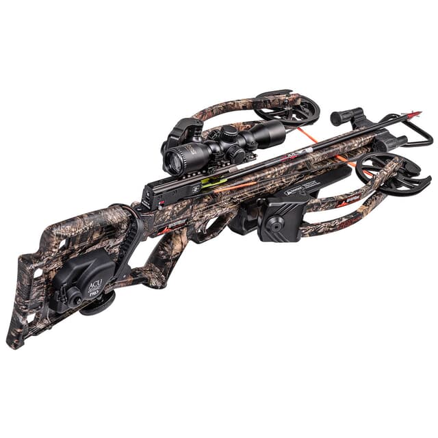 Wicked Ridge RDX 400 Crossbow w/ACUdraw PRO, Pro-View Scope, Mossy Oak ...