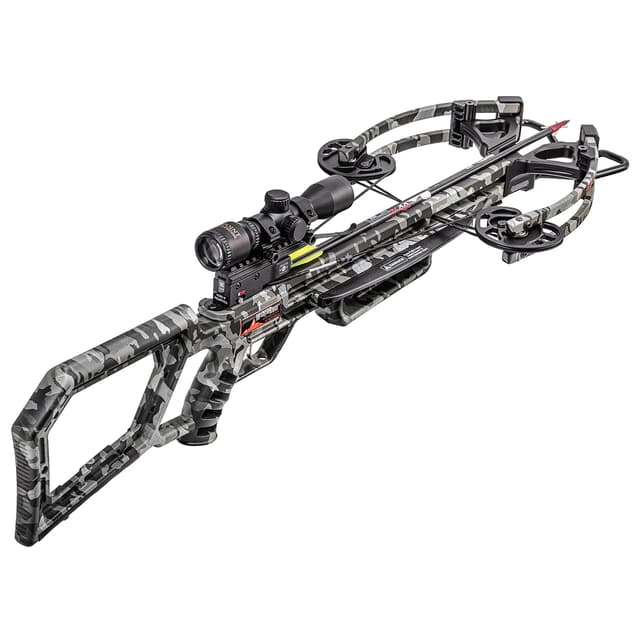Wicked Ridge M-370 Crossbow w/Rope-Sled, Multi-Line Scope, Peak Camo ...