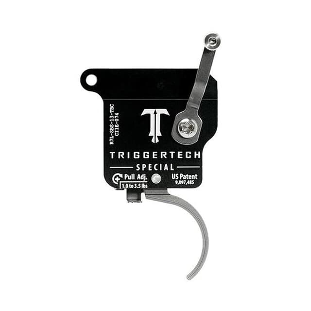 TriggerTech Rem 700 Factory LH Special Curved SS/Blk Single Stage ...