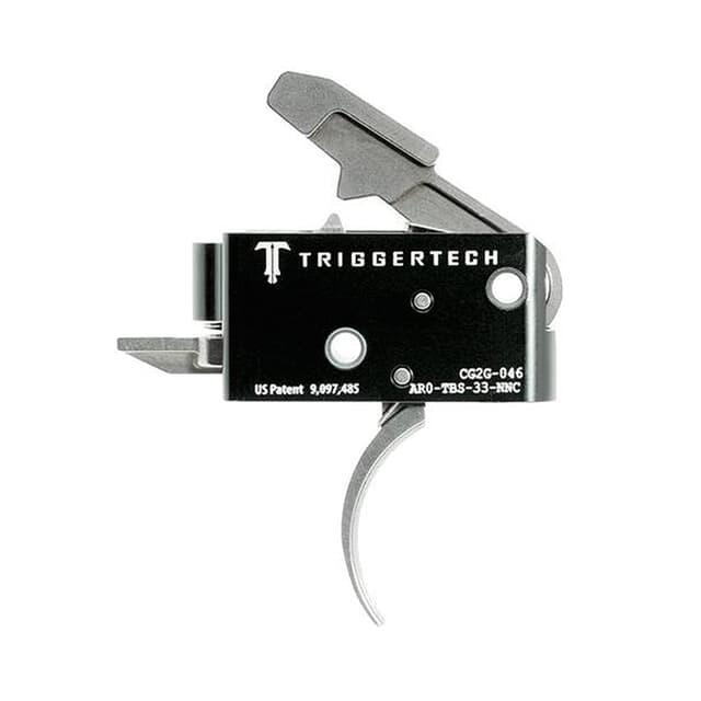 TriggerTech AR15 Competitive Curved SS/Blk Two Stage Trigger AR0-TBS-33 ...