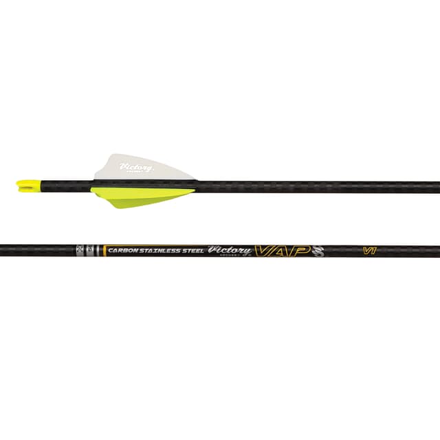 Victory Archery VAP SS Gamer 200 Stainless Steel GPI: 12.5 Fletched ...