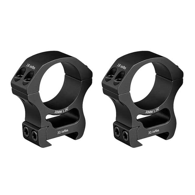 Shop Vortex Pro 30mm High Scope Rings | 1.26" PR30-H Rings - EuroOptic