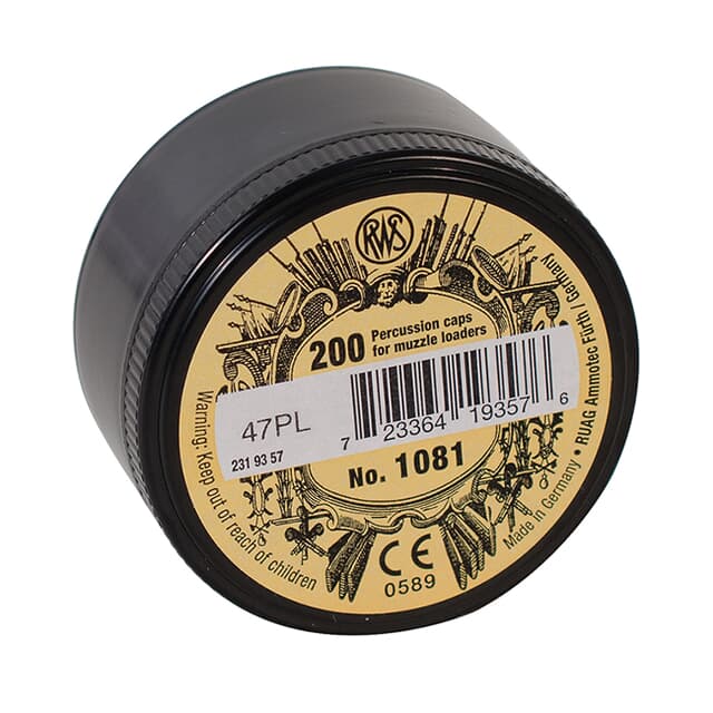 RWS Musket Cap 1081 4 Flange 1000 count sleeve - MPN 2319357 for sale ...
